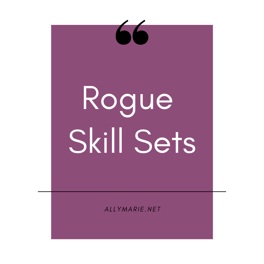 Rogue Skill Sets - Rogue Dynamics