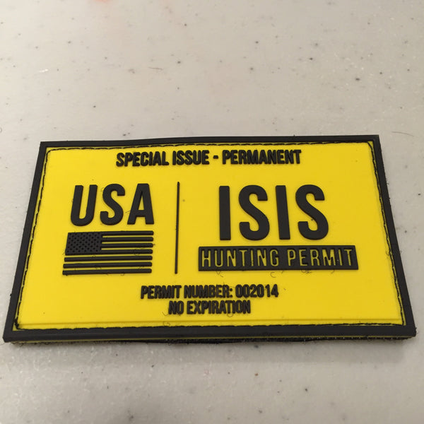 ISIS HUNTING PERMIT PVC PATCH - Rogue Dynamics